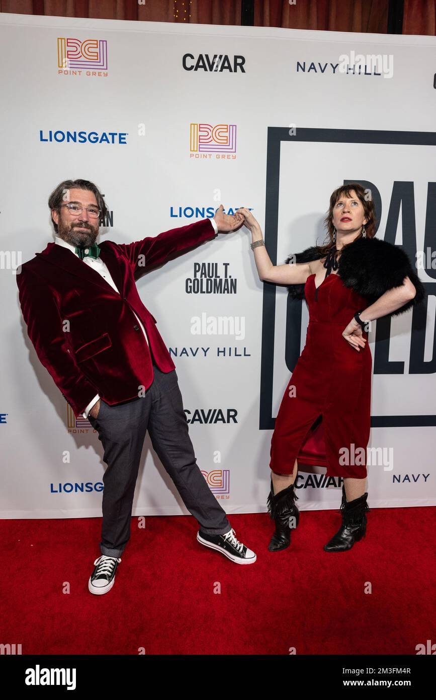 `Paul T. Goldman` Premiere In Los Angeles -PICTURED: David B Lyons and Dana Swanson -LOCATION ...